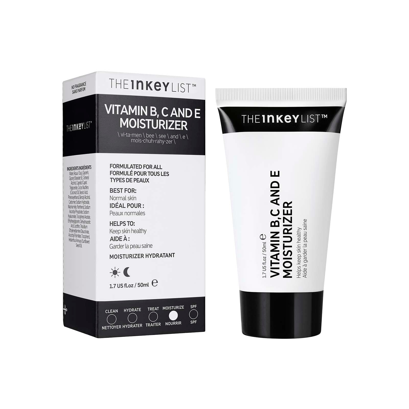 The INKEY List Vitamin B, C And E Moisturizer 50ml | SEPHORA UK