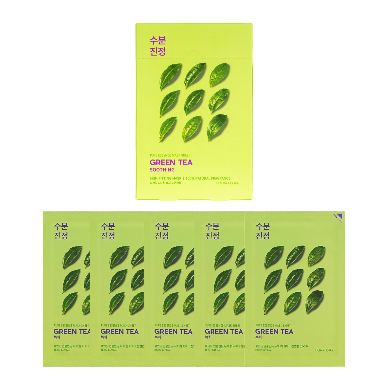 Holika Holika Pure Essence Mask Sheet Green Tea x 5 | SEPHORA UK