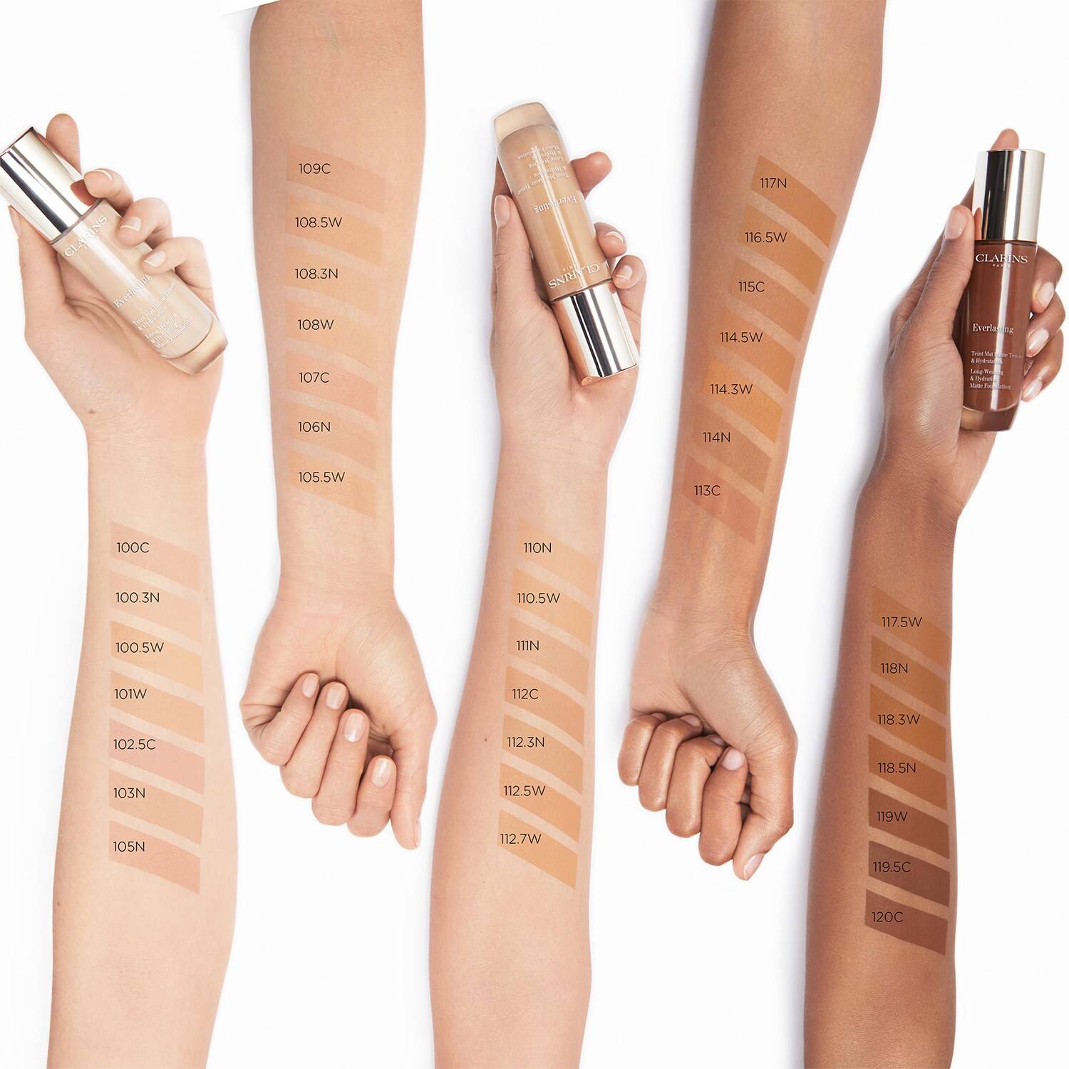 Clarins Everlasting Long-Wearing & Hydrating Matte Foundation 30ml ...