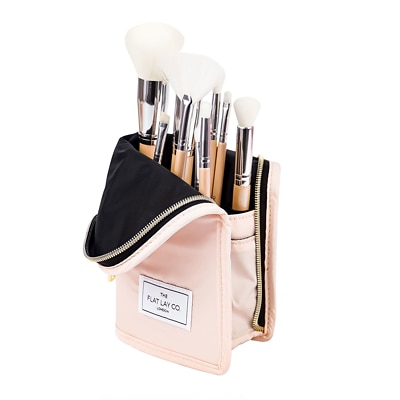 The Flat Lay Co. XXL Standing Makeup Brush Case in Blush Pink