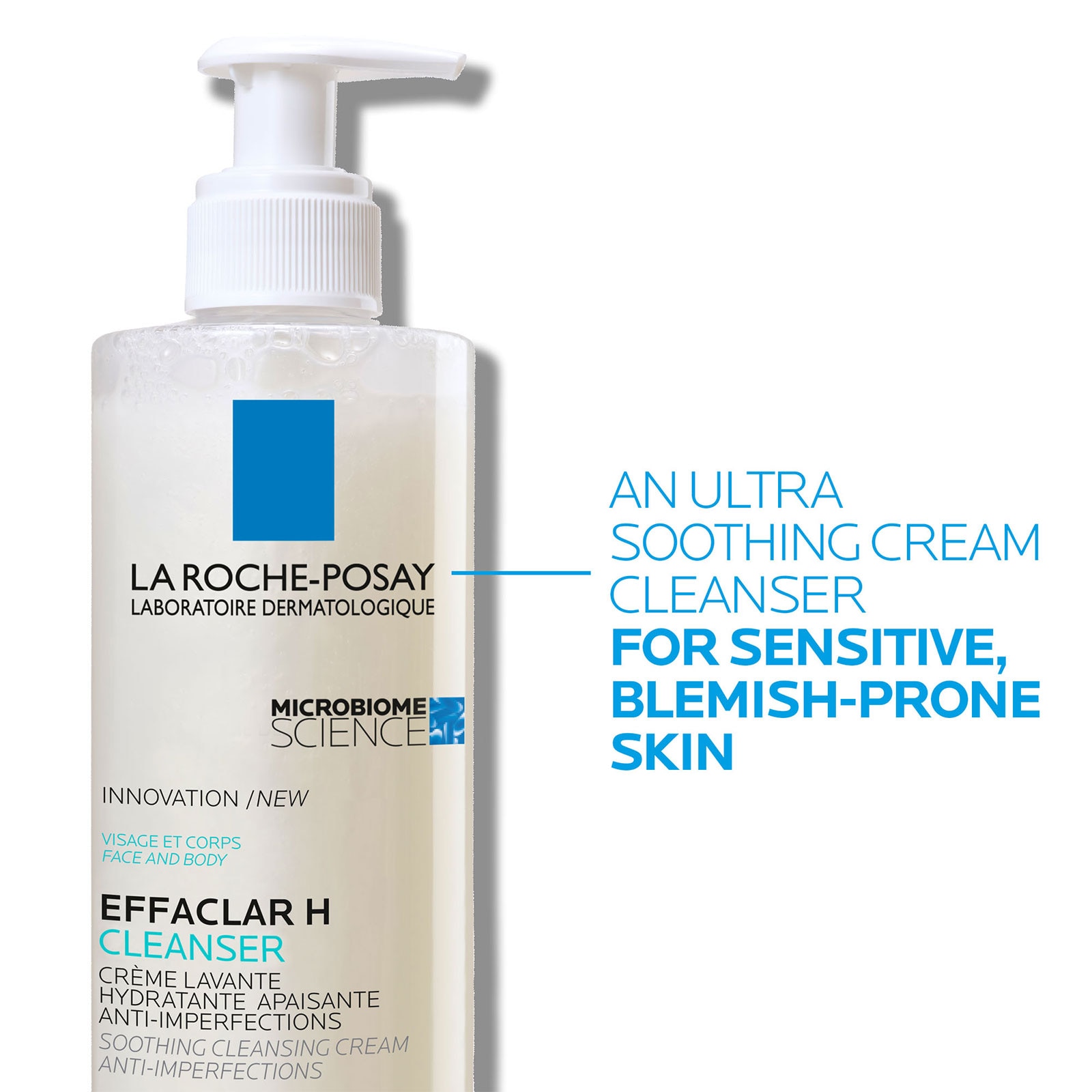 La Roche-Posay Effaclar H+ Cleansing Cream for Oily Blemish Prone Skin ...