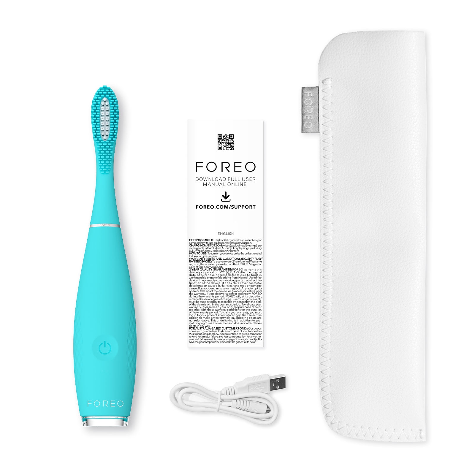 FOREO ISSA Mini 3 Ultra-Hygienic Silicone Sonic Toothbrush Summer Sky ...