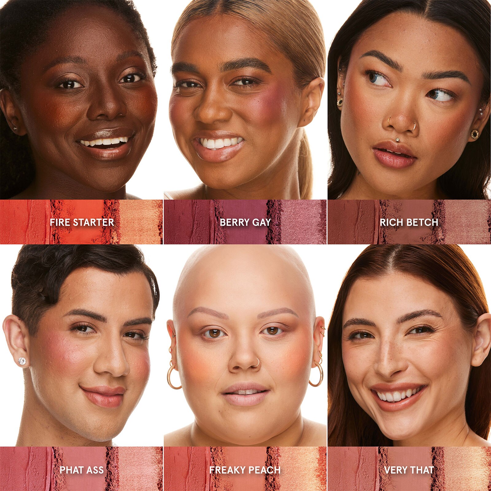 ONE/SIZE Cheek Clapper 3D Blush Trio Palette 11g | SEPHORA UK