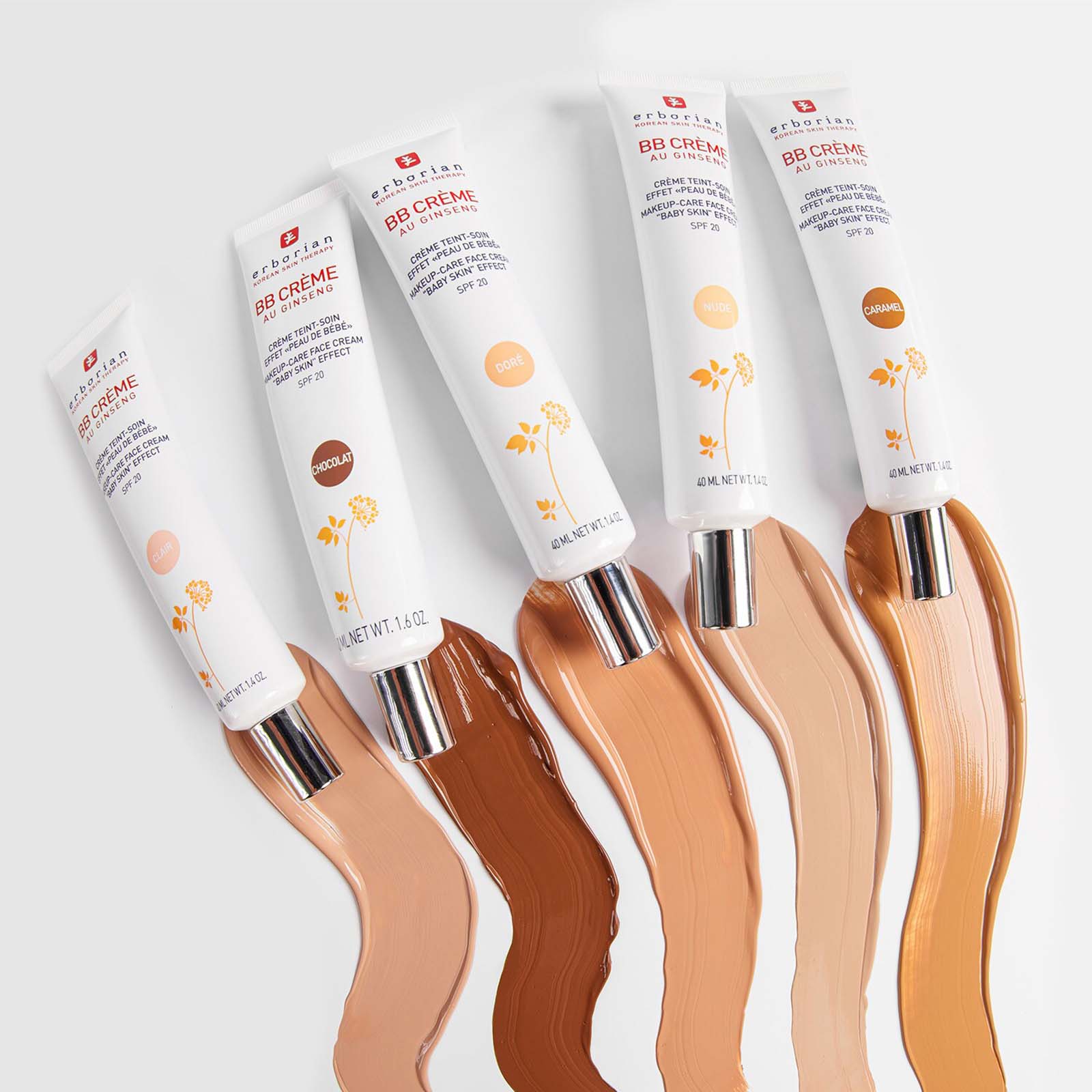 ERBORIAN Ginseng BB Crème Makeup-Care Face Cream Baby Skin Effect 40ml ...