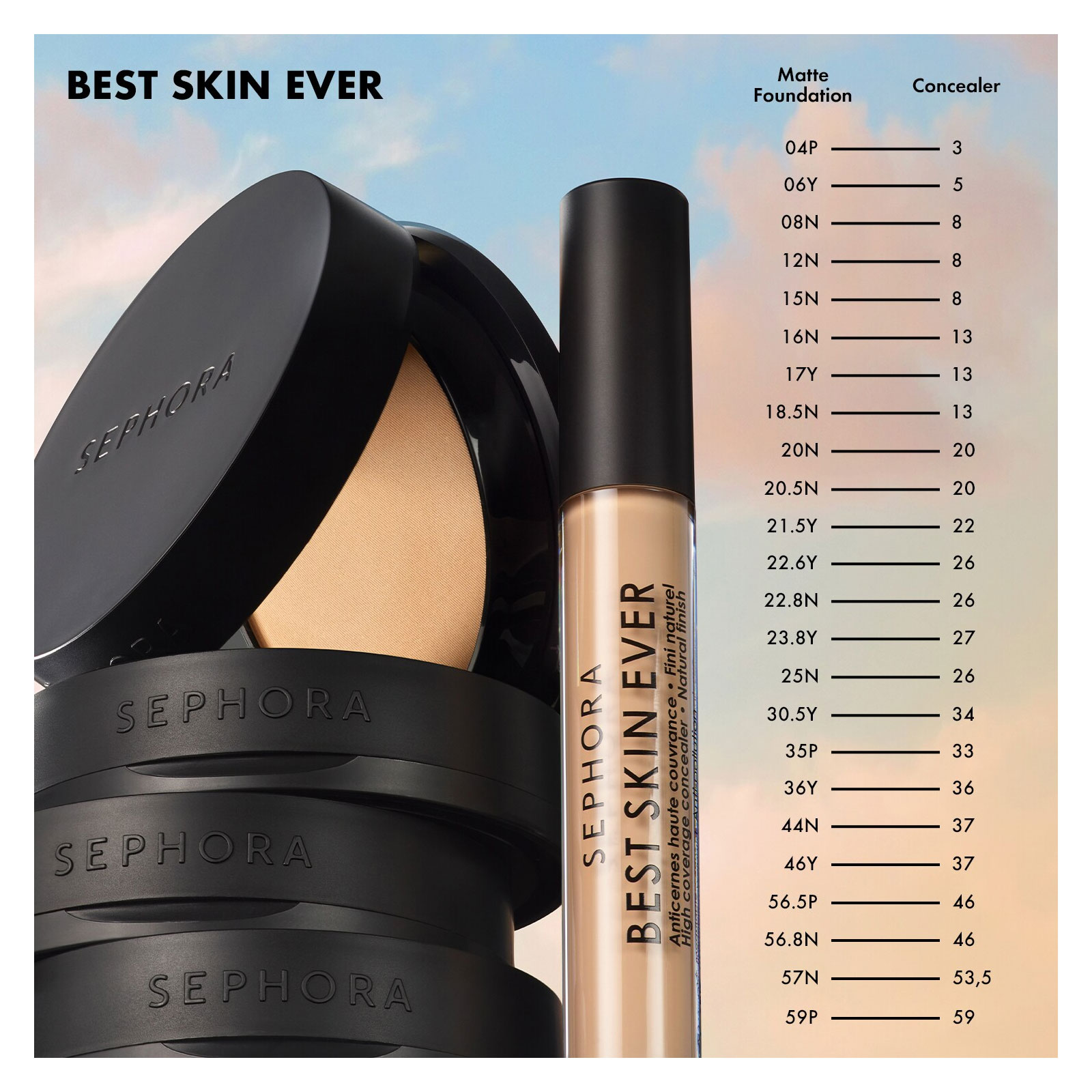 SEPHORA COLLECTION Best Skin Ever Matte Powder Foundation 7.5g | SEPHORA UK