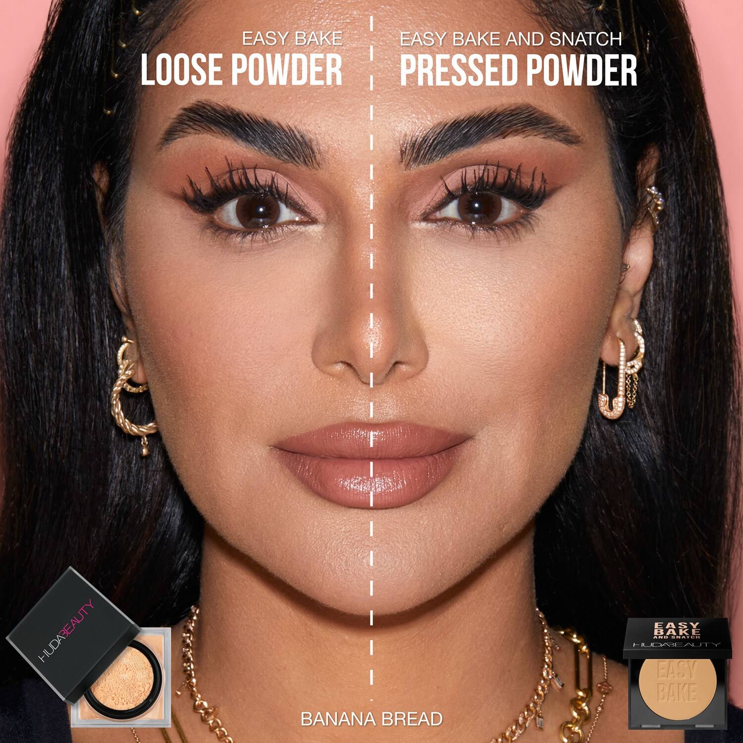 Huda Beauty Easy Bake And Snatch Pressed Brightening And Setting Powder 85g Sephora Uk
