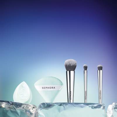 Makeup brushes at sephora store